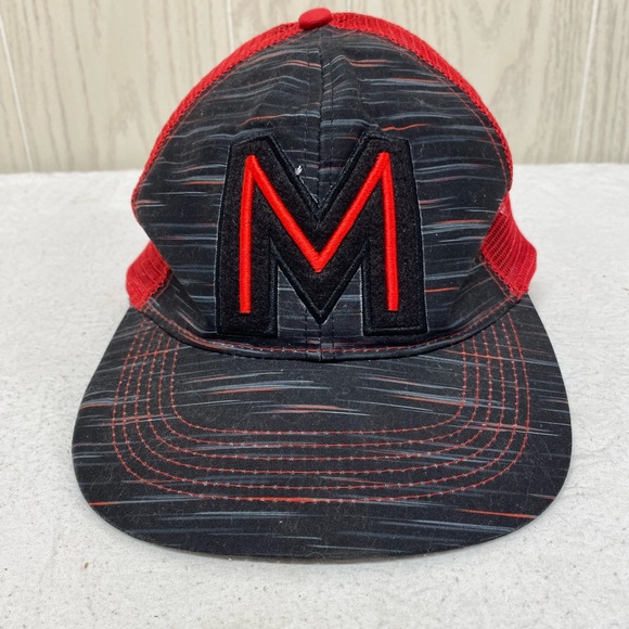 Disney | Accessories | Disney Parks Hat Cap Snap Back Gray Red Mickey ...